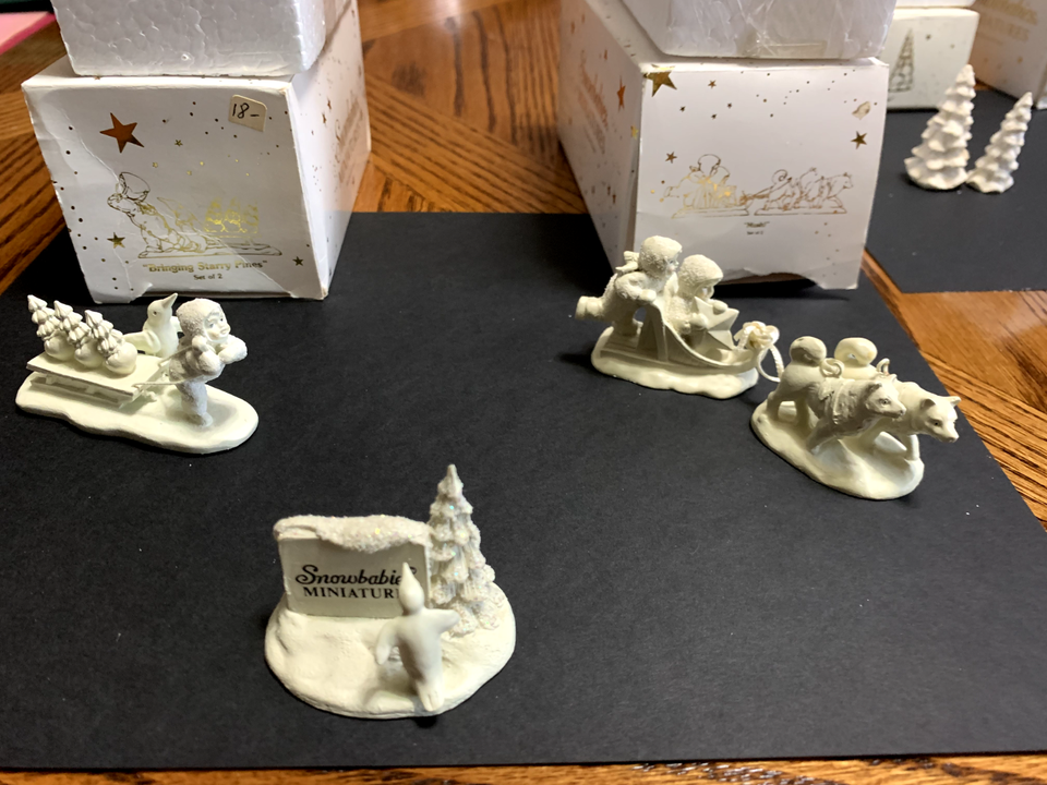 Snowbabies miniatures set, Dept 56, set of 20 scenes, original boxes ...