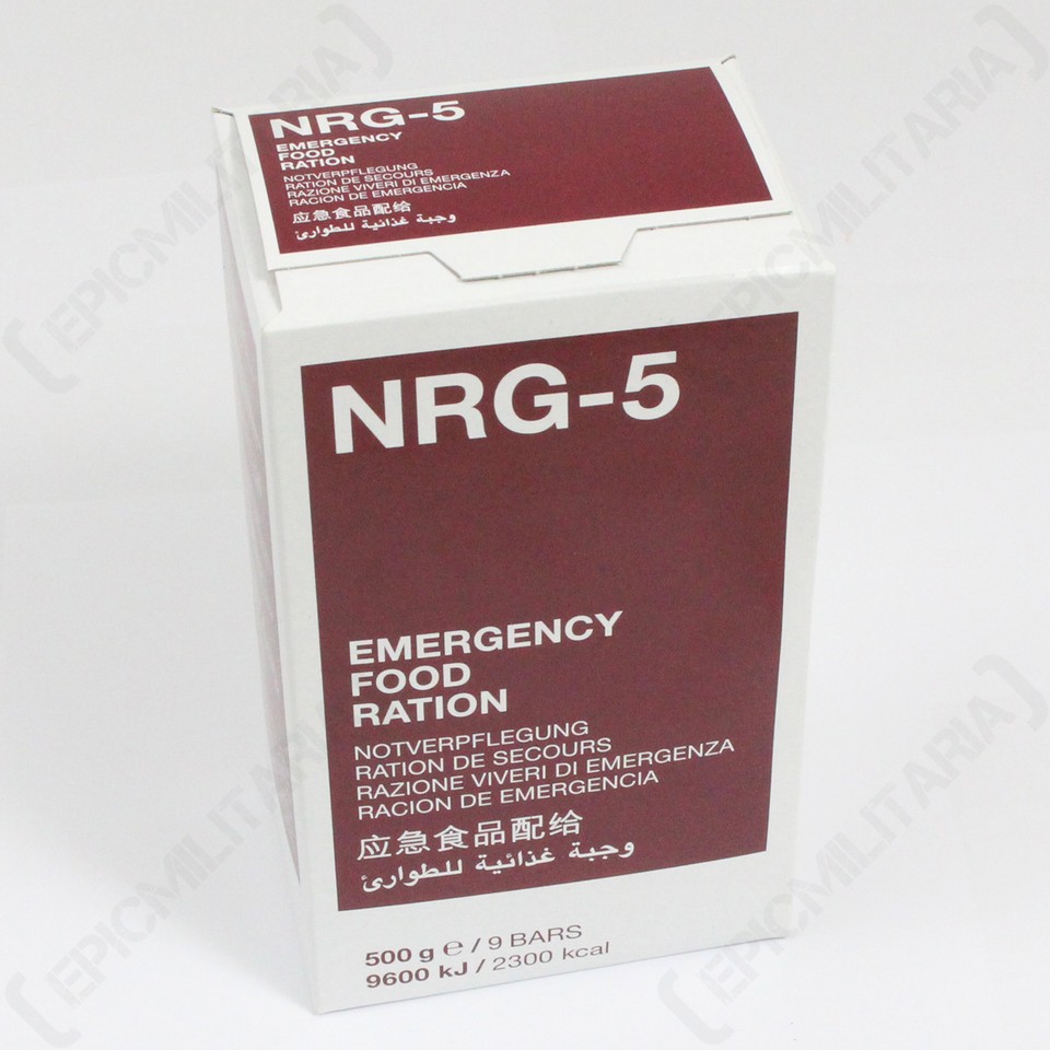 NRG Emergency Biscuit Food Rations - Disaster Survival Camping Military ...