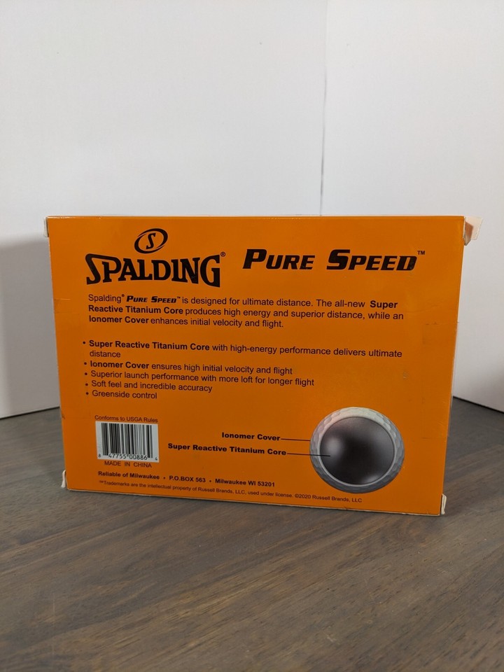 Spalding Pure Speed Orange Golf Balls 12 Count | eBay