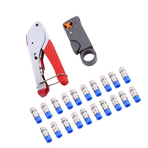 Coaxial Cable Wire Stripper RG6/RG59 Compression F Connector Wire ...