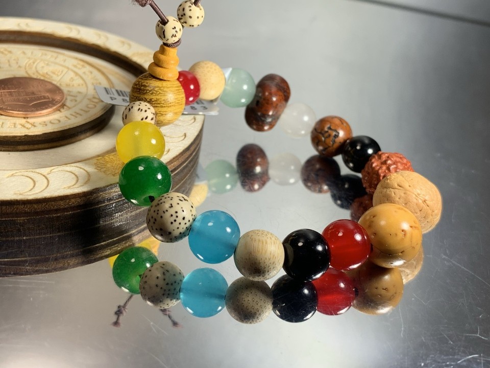 Natural unique string of eighteen 18 bodhi seeds Mala Bracelet | eBay