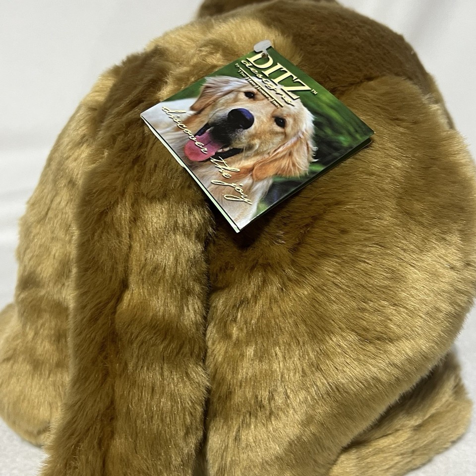 DITZ Designs Hen House Golden Retriever DOG 19” Plush Stuffed Red ...