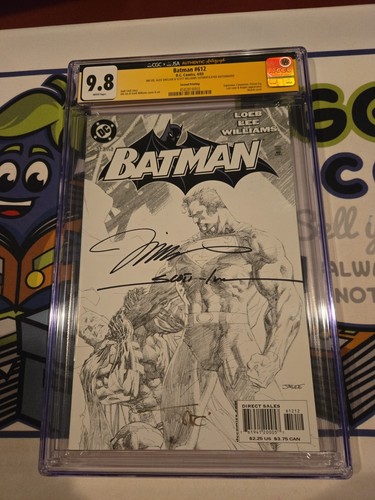 Batman #612 CGC 9.8 Jim Lee Alex Sinclair Scott Williams Signatures JSA ...