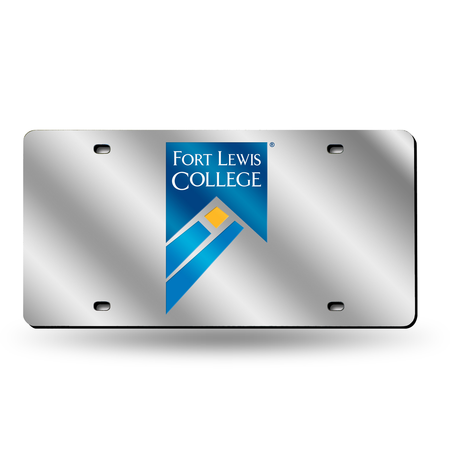 Fort Lewis Skyhawks Mirrored Laser Cut License Plate Laser Tag | eBay