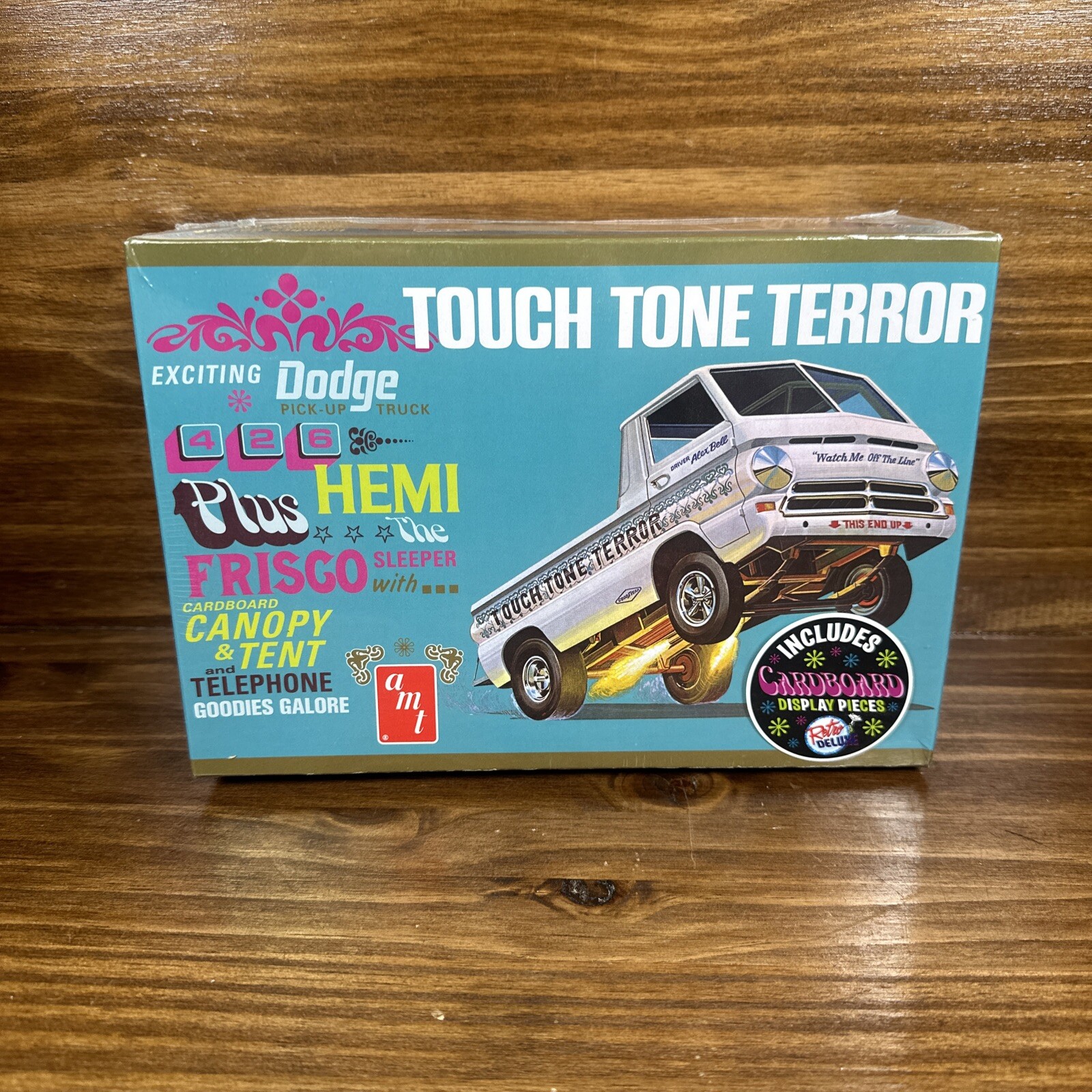 1:25 AMT Touch Tone Terror Dodge A100 Wheelstander PLASTIC MODEL KIT ...