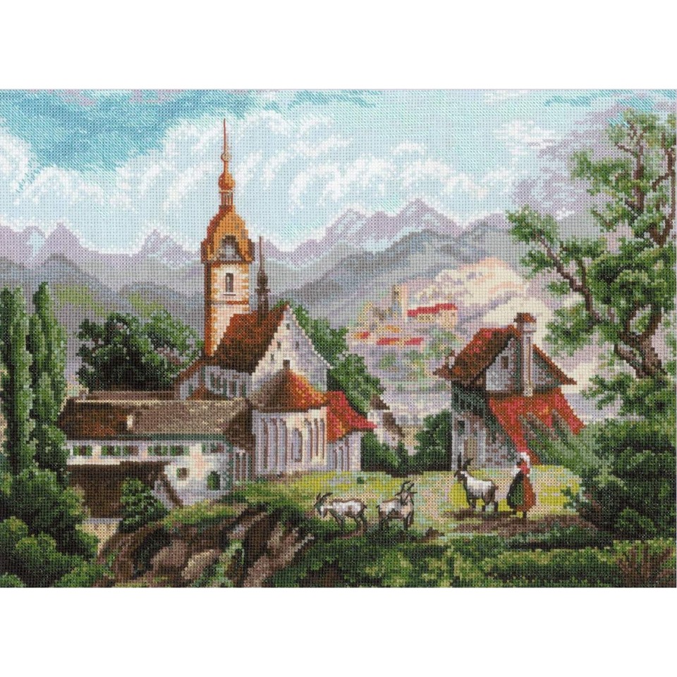 RIOLIS 1701 MONASTERY SHONENVERT COUNTED CROSS STITCH KIT | eBay