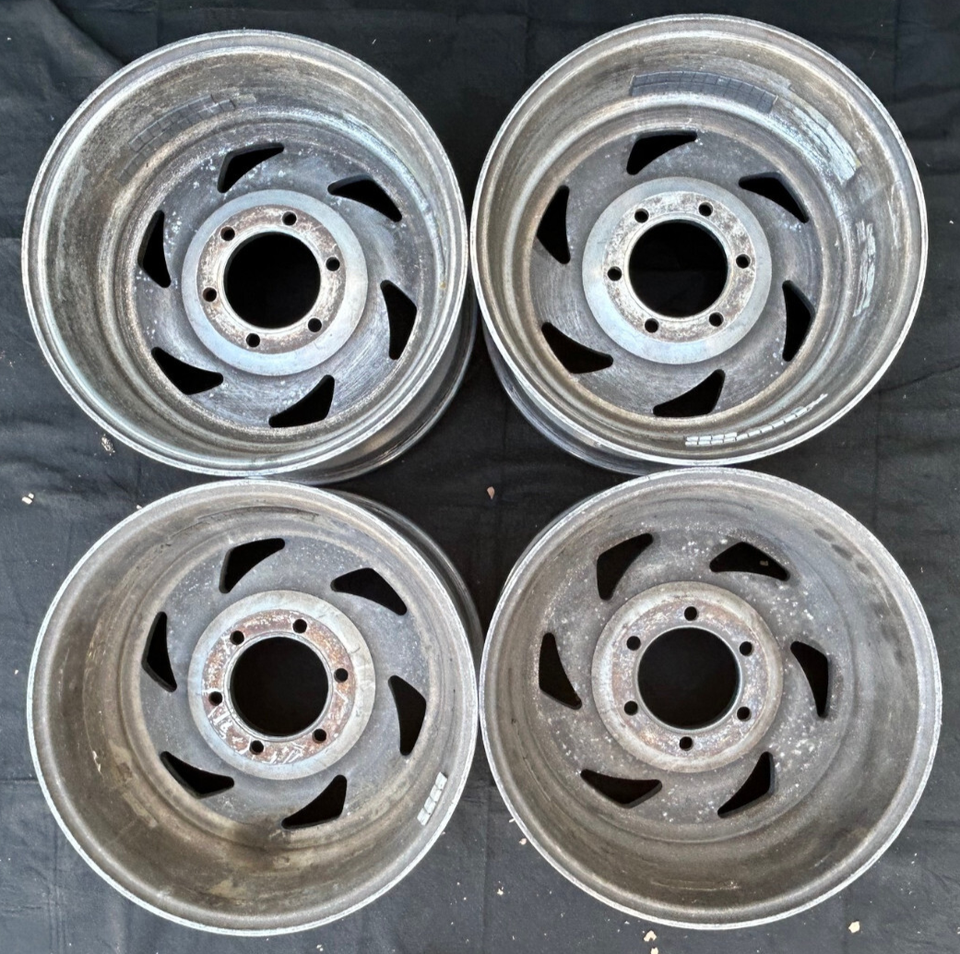 (4) 16.5" VINTAGE CENTERLINE BILLET APACHE POLISHED WHEELS 16.5x9.75 ...