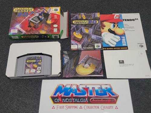 N64 Nintendo 64 LODE RUNNER 3-D CIB Complete Box Game 3D Poster Reg ...