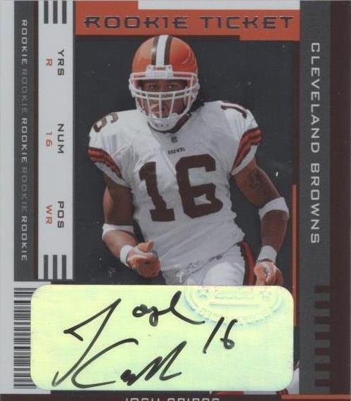 2005 Playoff Contenders - Rookie Ticket Josh Cribbs #187 (AU, RC) for ...