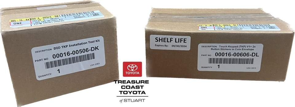 NEW OEM TOYOTA TOUCHPAD KEYPAD ENTRY SYSTEM KIT | eBay