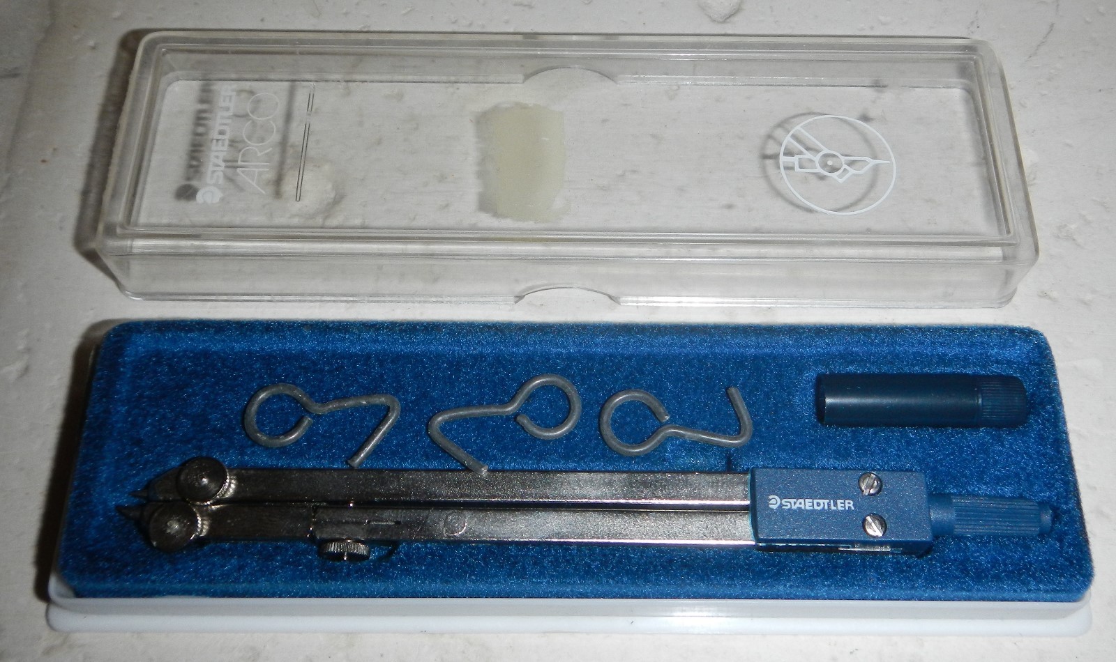 Staedtler Arco Drafting Tool Compass Set 55900 SKB w/ Plastic Storage ...