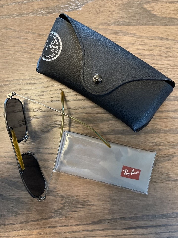 Ray-Ban Titanium Chromance RB8062 Sunglasses Pewter w/ Light Blue ...