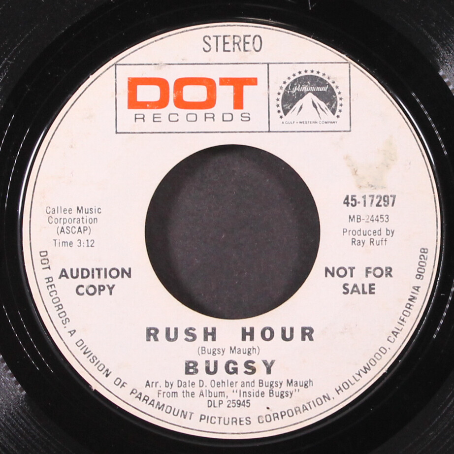 BUGSY: i thank heaven / rush hour DOT 7" Single 45 RPM | eBay