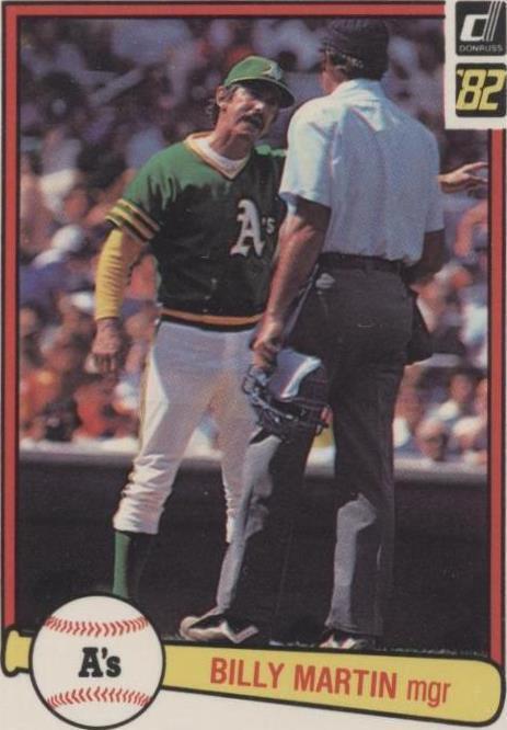 1982 Donruss - Billy Martin #491 for sale | eBay