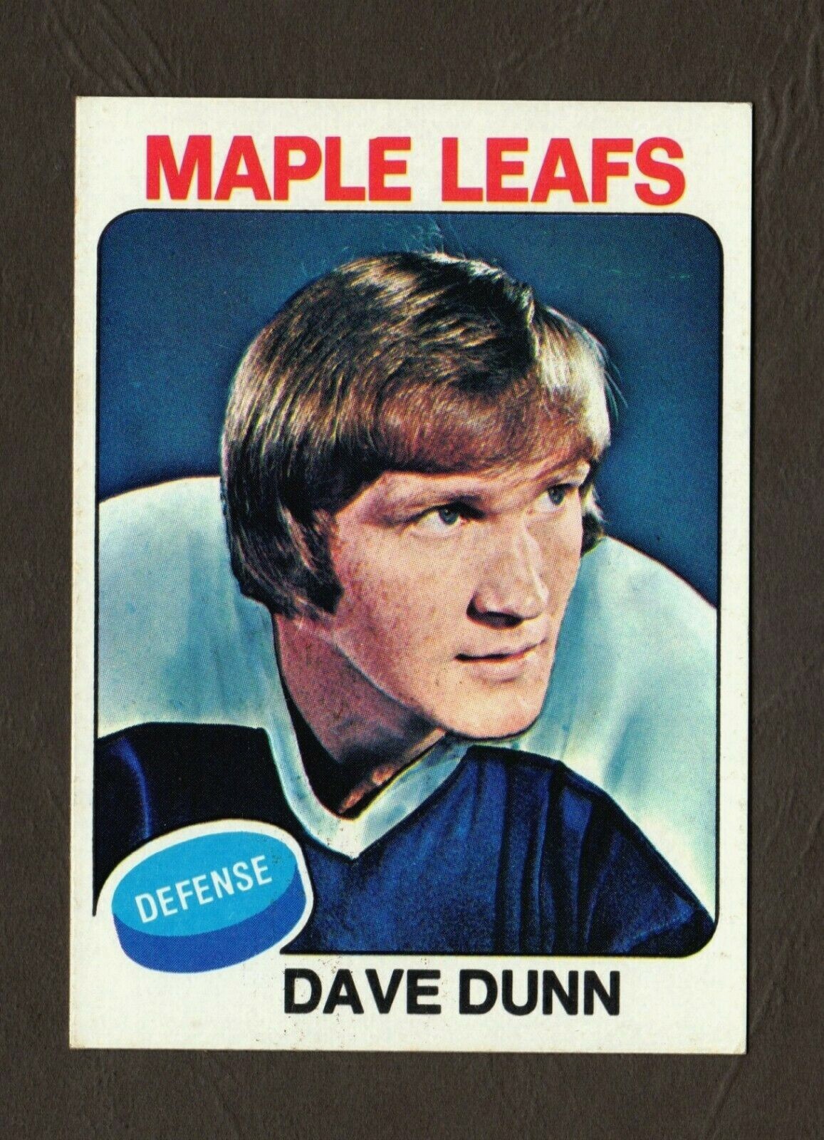 1975 Topps Hockey Card #187 Dave Dunn Toronto Maple Leafs | eBay