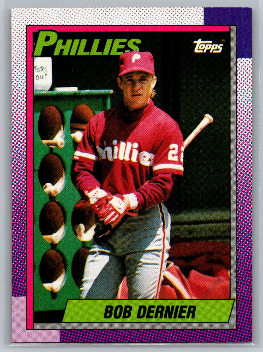 1990 Topps Baseball #204 Bob Dernier Philadelphia Phillies | eBay