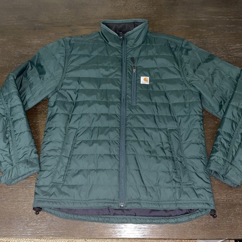 Carhartt Gilliam Puffer Rain Defender Full Zip Green Jacket Men Medium ...