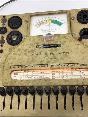 Vintage Heathkit Tube Checker Model IT-17 Vacuum Electron Tester | eBay