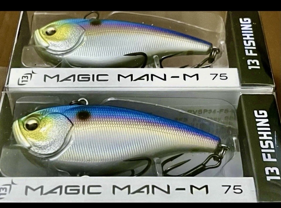 2 13 Fishing Magic Man 75 E-PVSP34 Lipless Crankbait Lures FANTASY SHAD ...