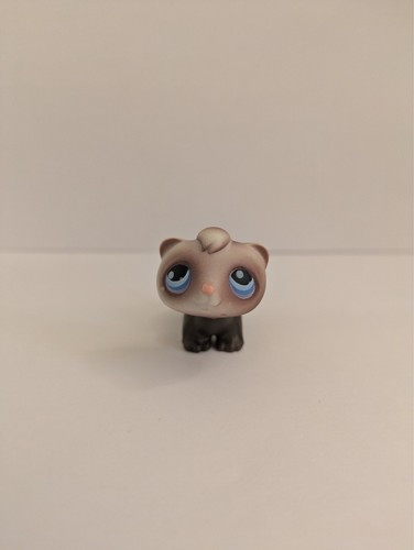 LITTLEST PET SHOP LPS #33 Vintage Authentic Ferret Lighter Face Brown ...