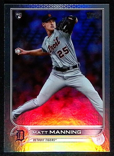Matt Manning - 2022 Topps #31 Rainbow Foil - RC - Tigers | eBay