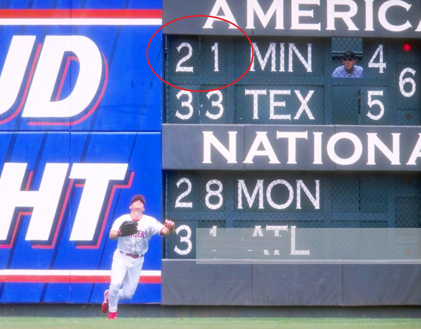 Texas Rangers Baseball Stadium Scoreboards