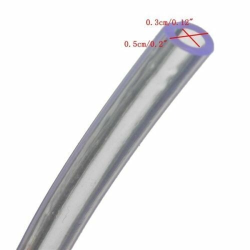 PVC Clear Plastic Tube PETROL OIL FUEL PIPE HOSE LINE 3mm x 5mm X 1 ...