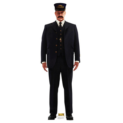 TRAIN CONDUCTOR Polar Express Lifesize CARDBOARD CUTOUT Standup Standee ...
