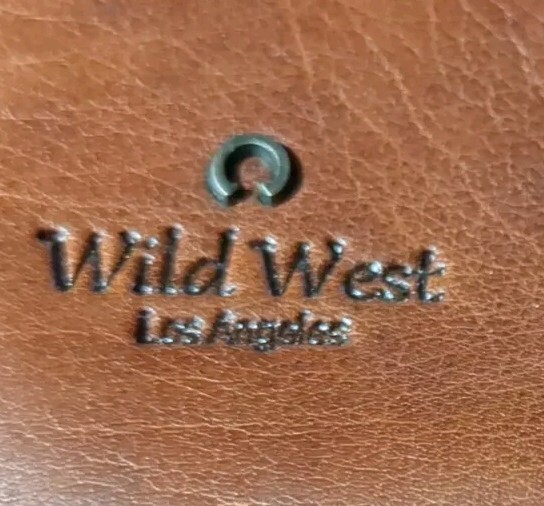 Wild West Los Angeles Cognac Brown Leather Backpack Plaid Interior Card ...
