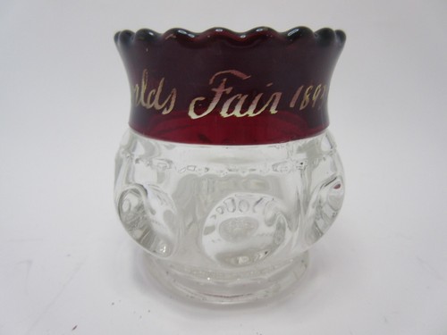 Antique Ruby Flash Worlds Fair 1893 EAPG Toothpick Holder | eBay