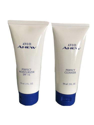 Set of 2 Avon Anew Perfect Cleanser & Anew Perfect Moisturizer 2 fl. oz ...