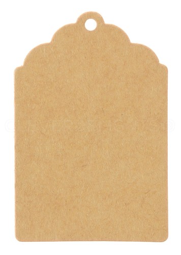 100 Gift Tags - 2.25" x 1.5" - Small Kraft Paper Price Tag - Craft ...