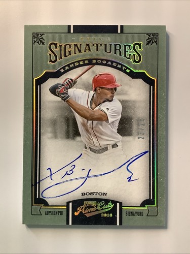2016 Panini Prime Cuts Baseball Xander Bogaerts Autograph/ Auto /25 Red ...