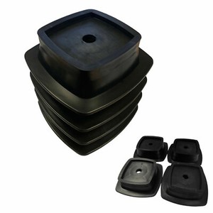 4x CARAVAN STACKER PADS STACK FEET BLOCKS STABILISERS CORNER STEADY ...