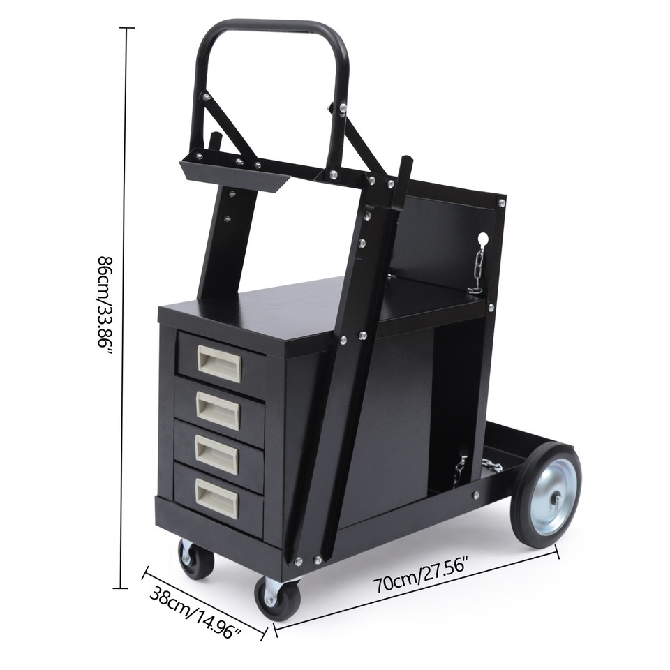 Welding Welder Cart MIG TIG ARC Plasma Cutter Tank Storage OR W/4 ...