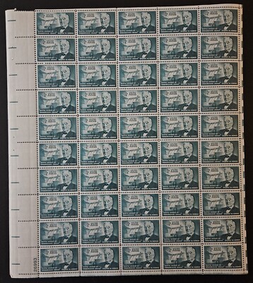 US Scott # 1184 - 4c - Senator George Norris - Sheet of 50 Stamps - MNH ...