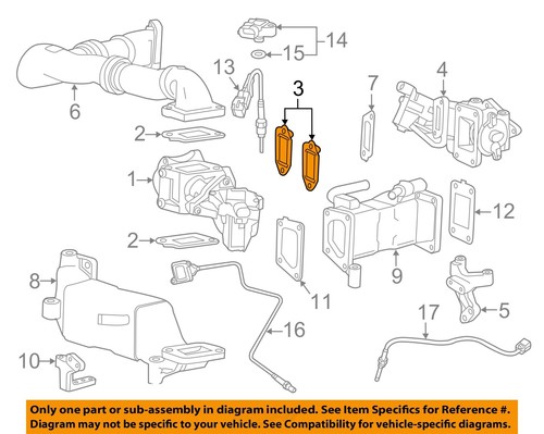 GM OEM 10-16 Express 2500 Emission Components-Egr Valve Gasket 12635466 ...