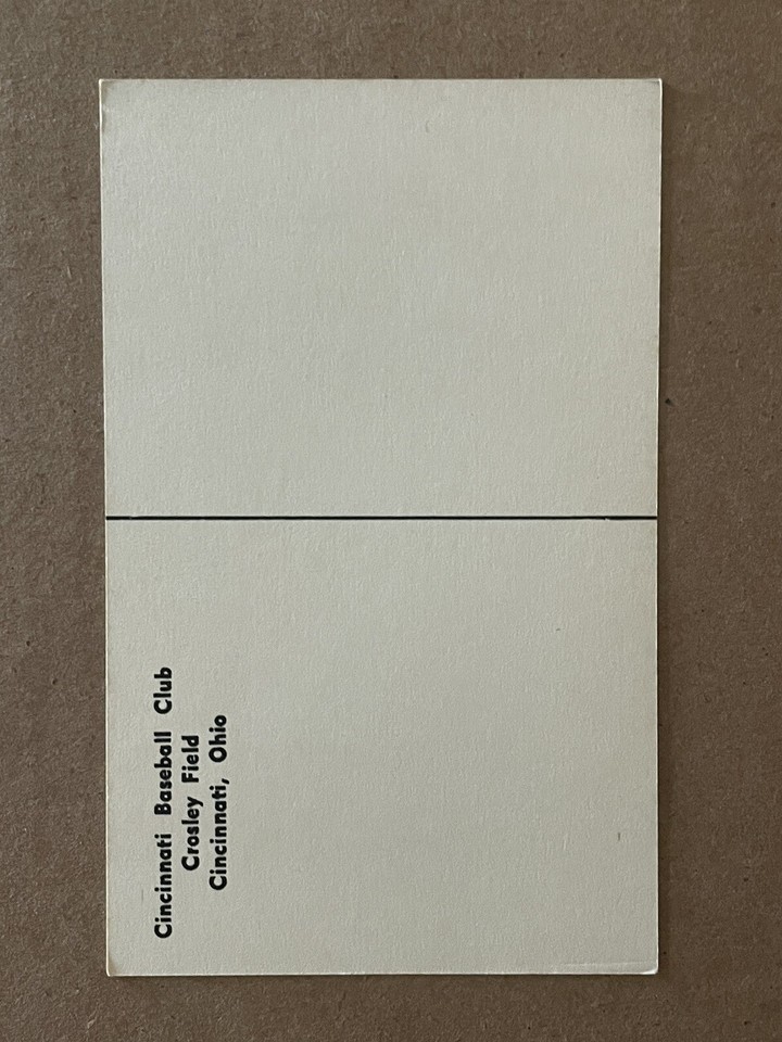 1955 CINCINNATI REDS TEAM ISSUED POSTCARD ANDY SEMINICK | eBay