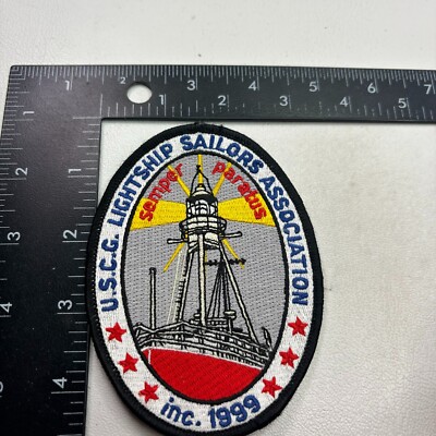 USCG UNITED STATES COAST GUARD LIGHTSHIP SAILORS ASSOCIATION Patch Ship ...