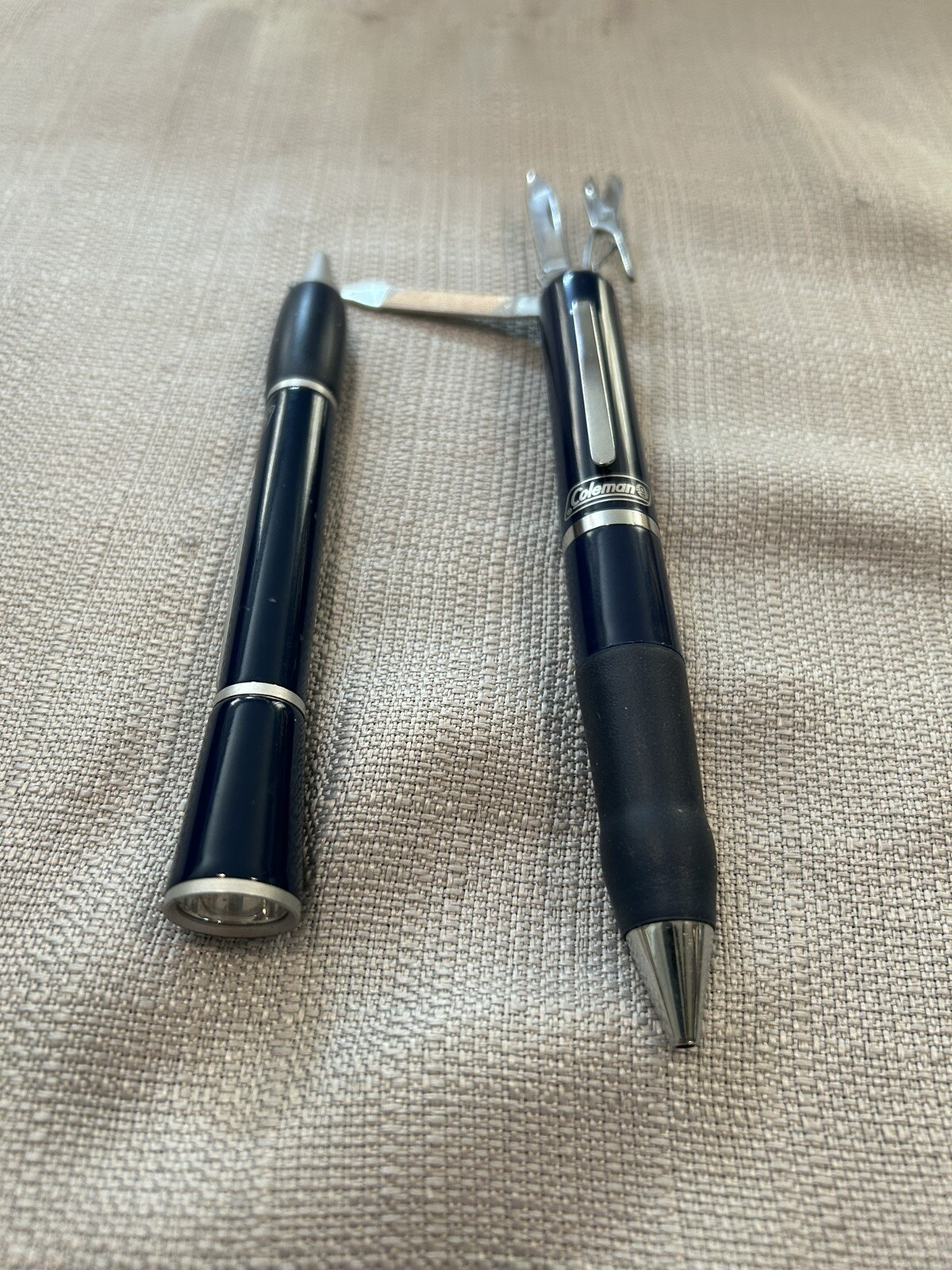 Coleman Pen Set with Case Multitool and Flashlight Designs Black | eBay