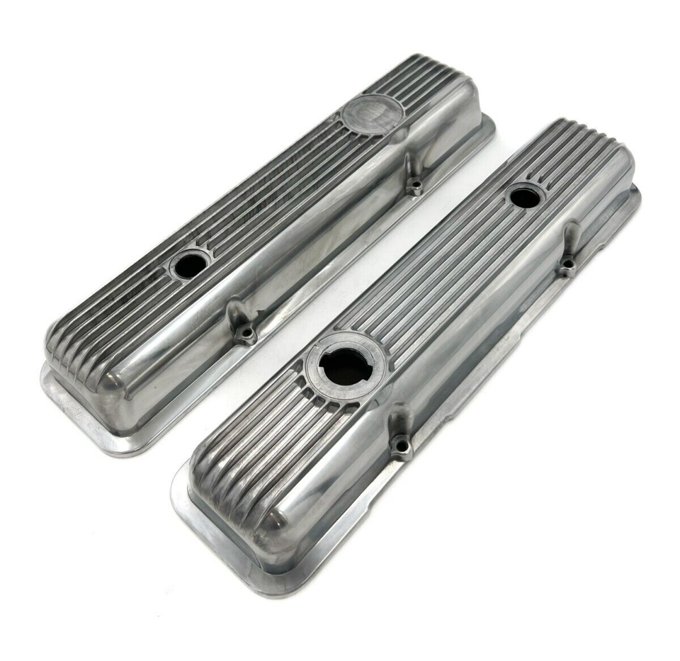 Pair OE LT1 Style Aluminum Valve Covers w/ Gaskets For Small Block ...