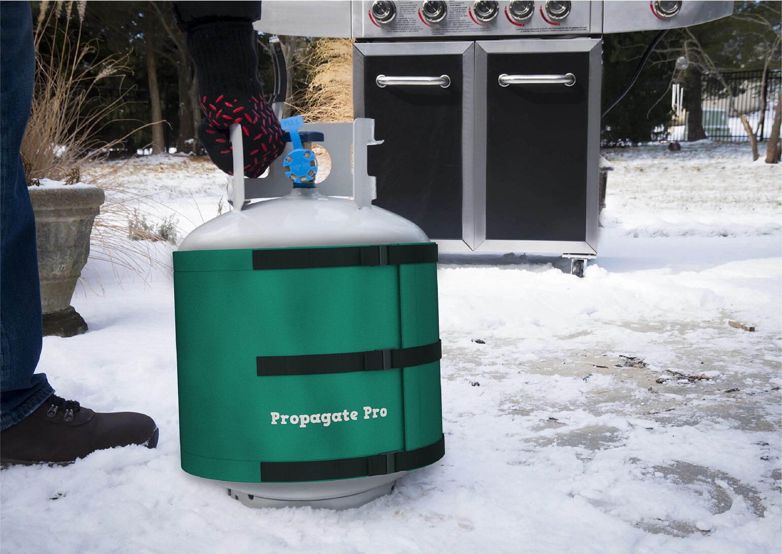 20 Pound Propane Gas LP Cylinder Tank Wrap Winter Heater Insulated ...