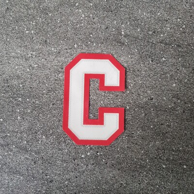 2pcs Captain 'C" Patch Chicago Blackhawks Badge Logo For Black Jersey ...