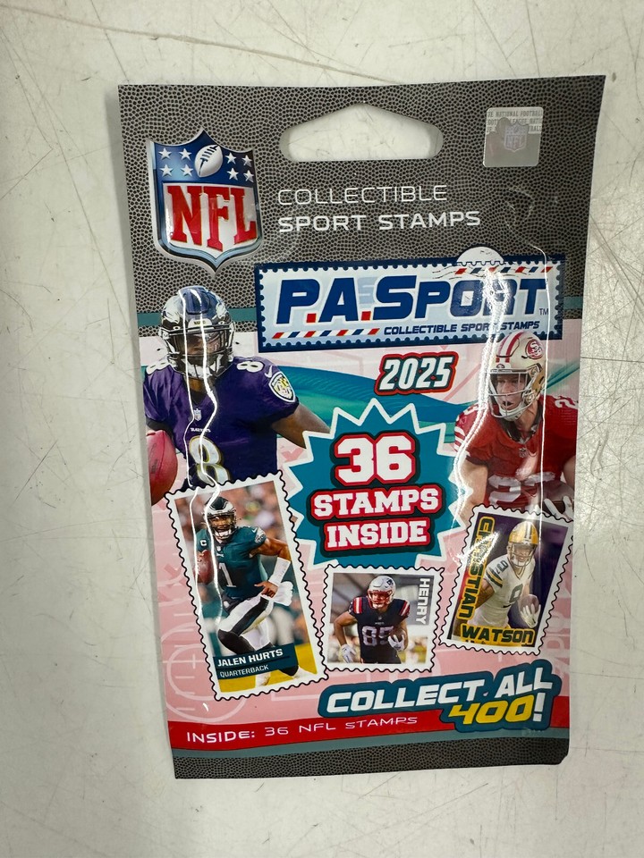 P.A. Sport 2025 NFL Series 3 Stamps - 12 packs - 36 NFL Stamps each | eBay