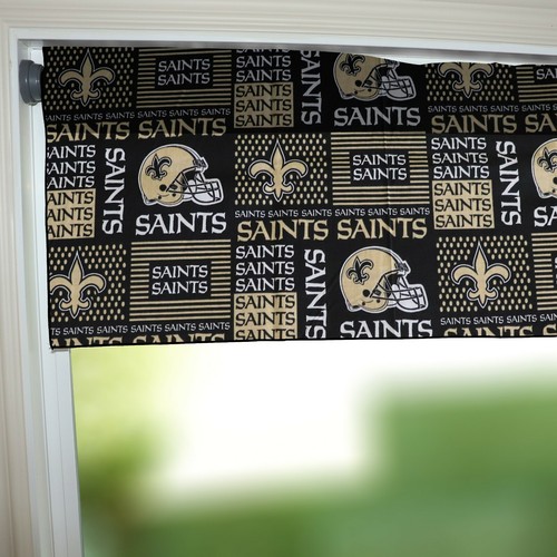 New Orleans Saints Football Sports Team Window Valance/Curtain 58" Wide ...