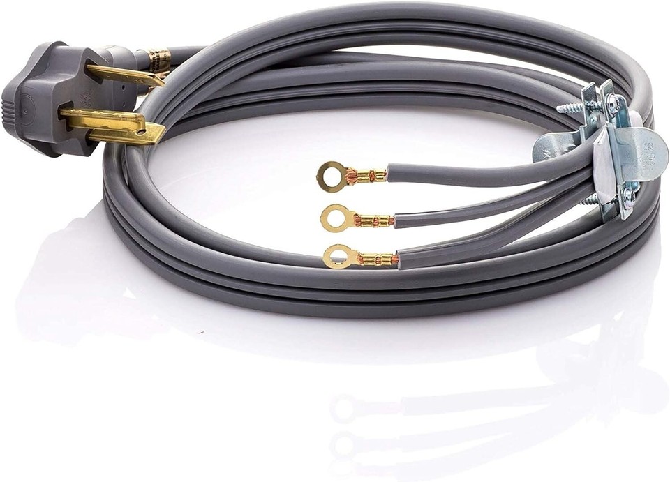 Universal Electric Dryer Power Cord 6 foot 3 Prong 240 Volt 30 amp ...