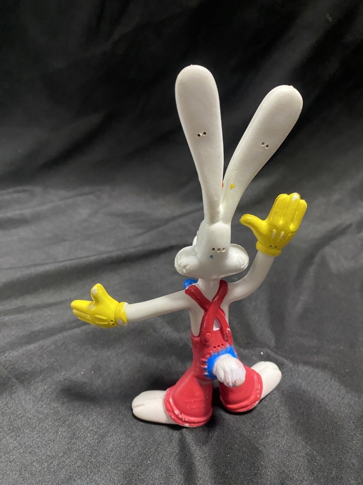 Who Framed Roger Rabbit Figure 1987 Disney AMBLIN Bendable 6" Tall Toy ...