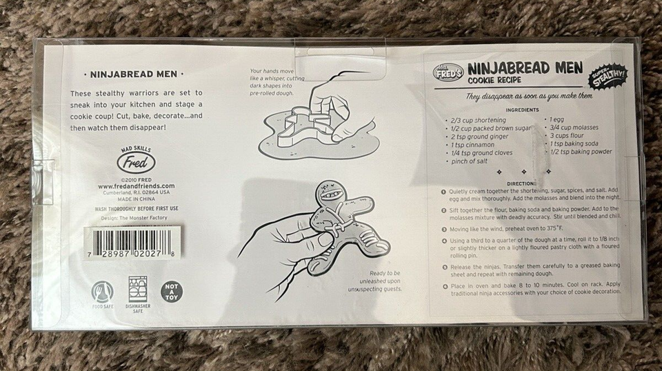 *NEW* NINJA BREAD MEN Cookie Cutters Karate Tae Kwon Do Judo NIB | eBay