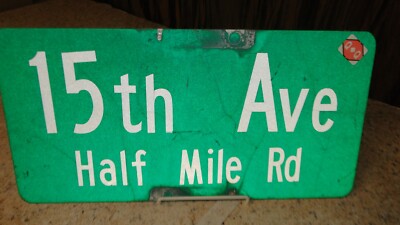 Vintage ROAD STREET Sign 64th Ave LAKE DR Retired, 9" x 18" Metal ...