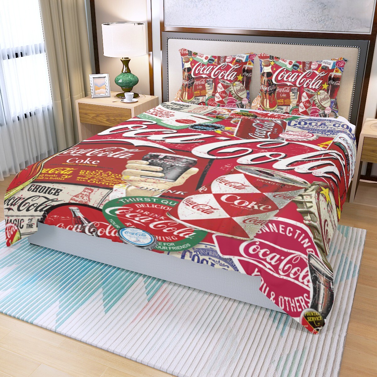 Coca Cola Bedroom Ottomanson Coke Man Cave Bedroom Kitchen Coca Cola